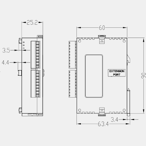 Moduł DVP04DA-S2 - Sterowniki PLC Delta Electronics - Sterowniki-PLC.net