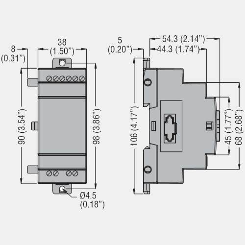 Moduł 2 wyjść analogowych LRE02AD024 Lovato Electric - Sterowniki-PLC.net